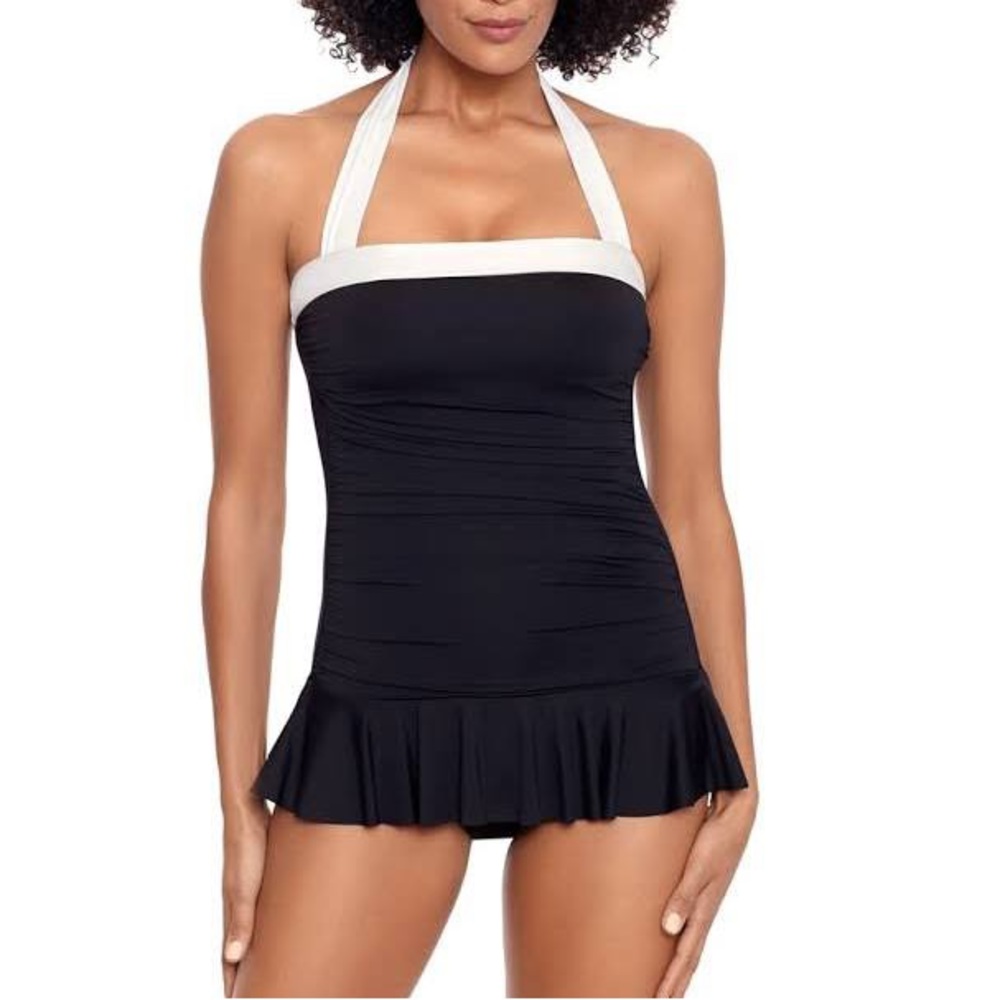 Ralph Lauren Women's Bel Air Skirted One Piece Swimsui - Gem